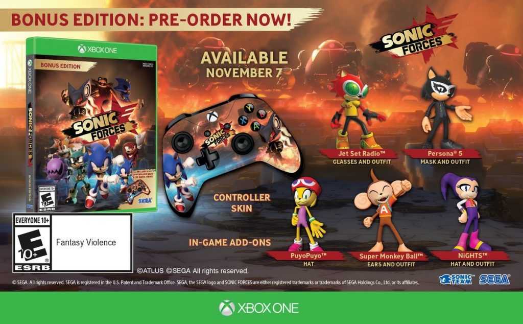 Confirmada la fecha de lanzamiento de Sonic Forces – Generacion Xbox