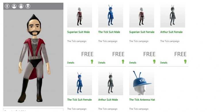Consigue gratis los trajes de Superian y The Tick para tu avatar ...