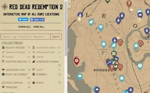 Consigue el 100% de Red Dead Redemption 2 con este mapa interactivo ...
