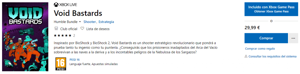 Ya disponible Void Bastards con Xbox Game Pass – Generacion Xbox