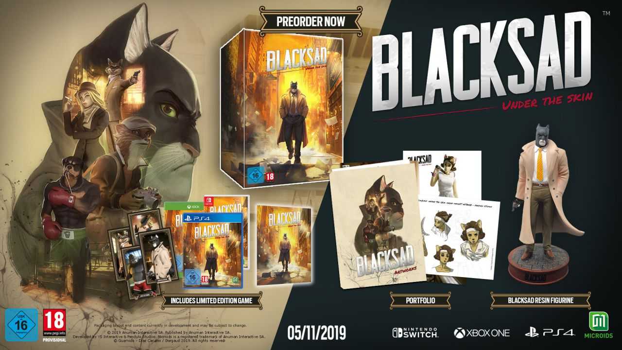 Así son las ediciones con las que se lanzará Blacksad: Under the Skin ...