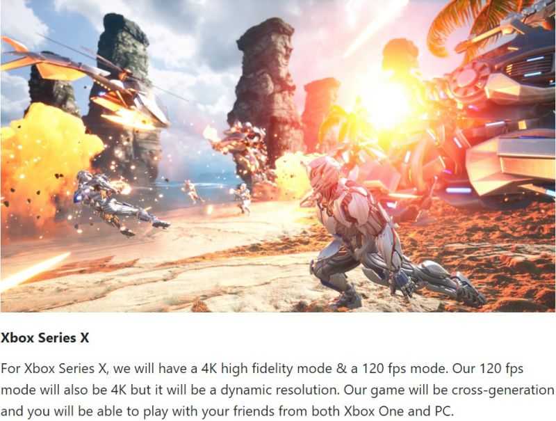 Exomecha tendrá un modo que le permitirá funcionar a 4K dinamicos y 120 ...