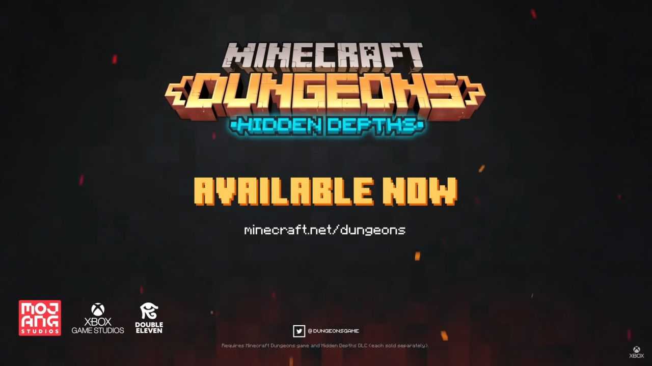 El DLC «Hidden Depths» para Minecraft Dungeons ya está disponible ...