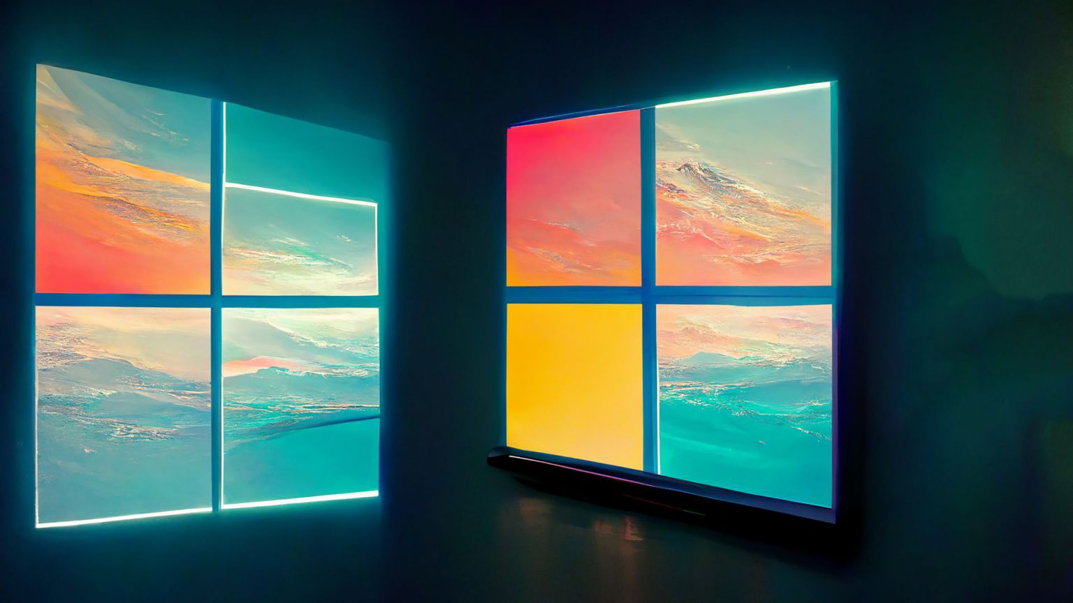 Aquí tienes algunos fondos de pantalla de «Windows 12» generados por IA ...