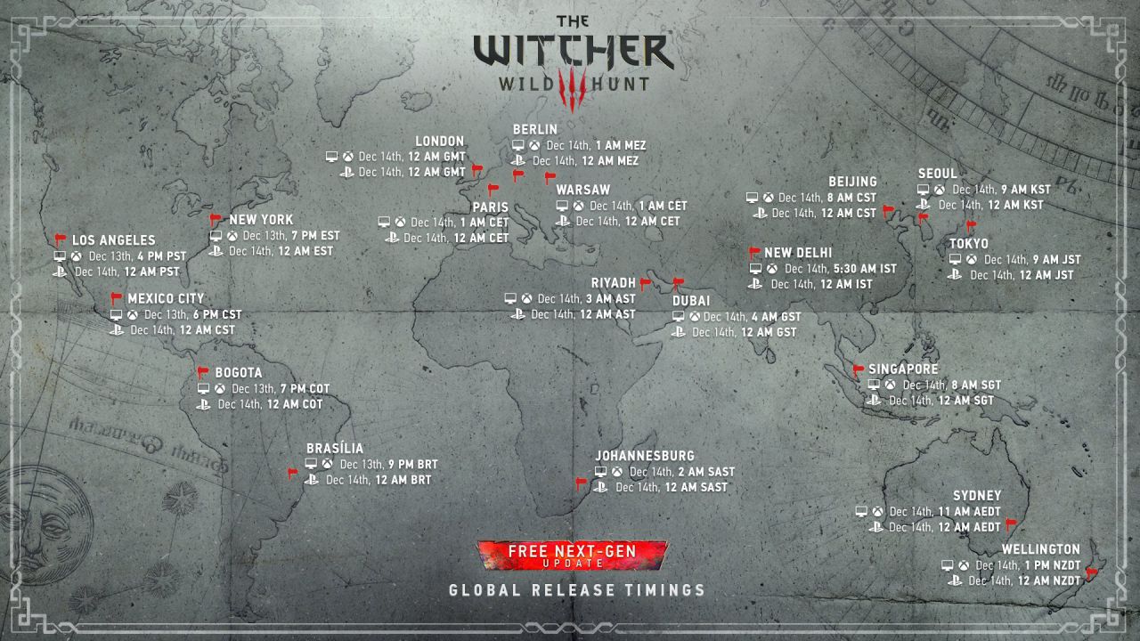 The Witcher 3, sus creadores revelan el día y la hora para descargar la ...